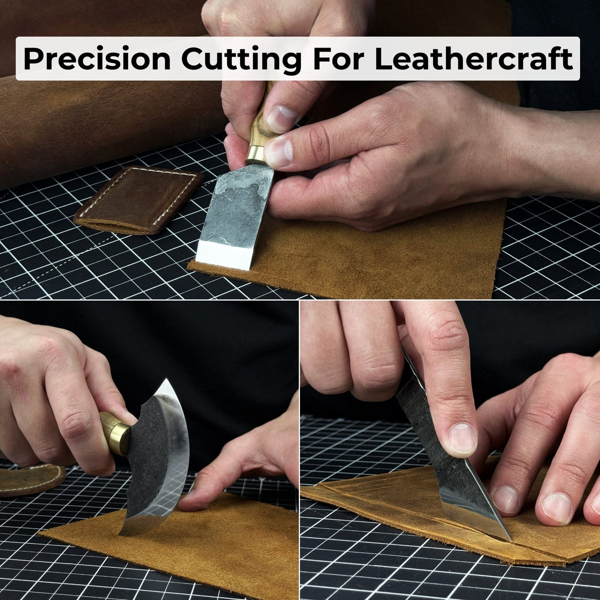 3-Piece Leatherworking Tool Set - Sharky Forged Steel Tools