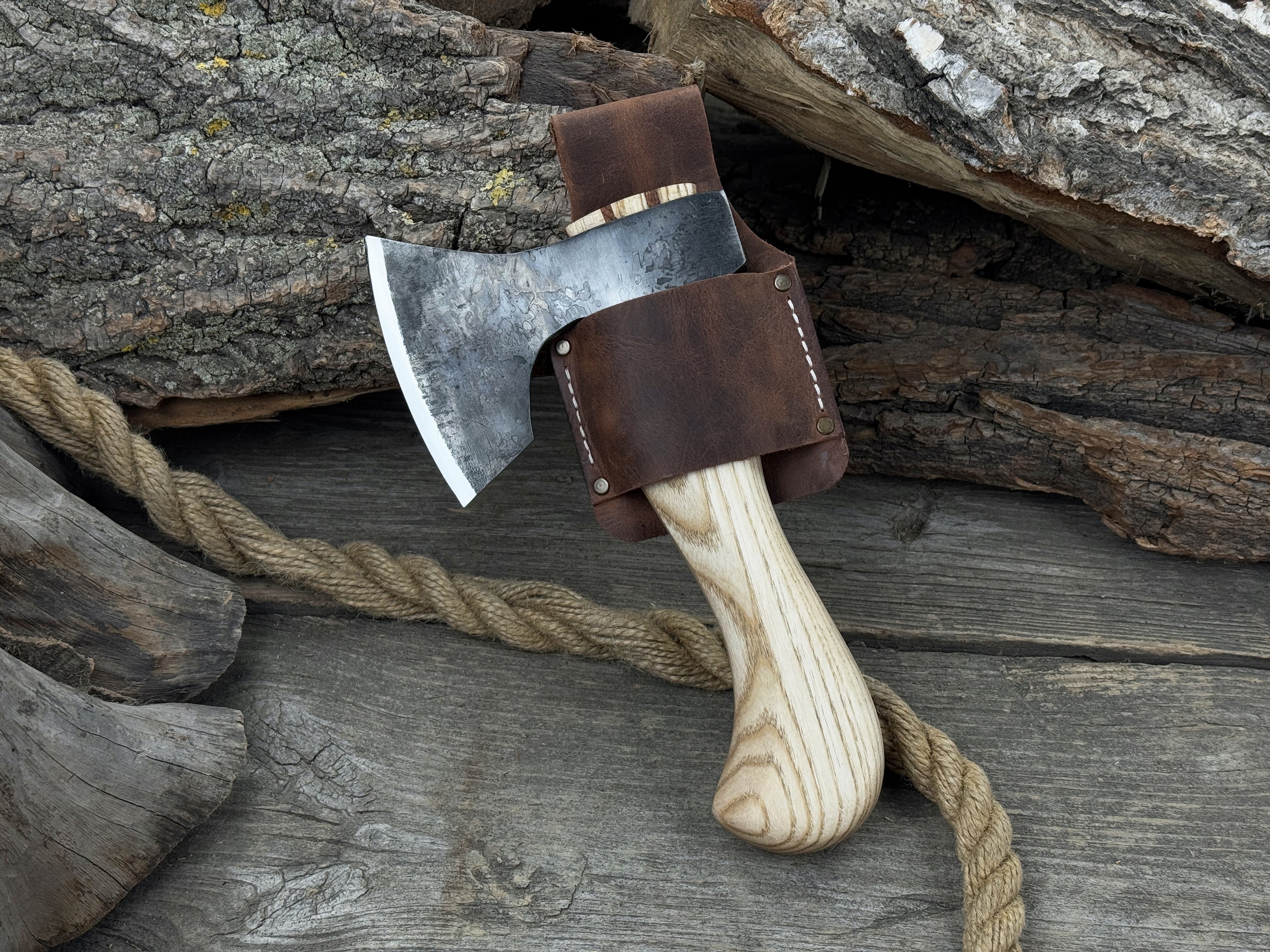 Small Carving Axe with Belt Loop, 0.47 kg (1 lb) - Sharky Forged Steel ...