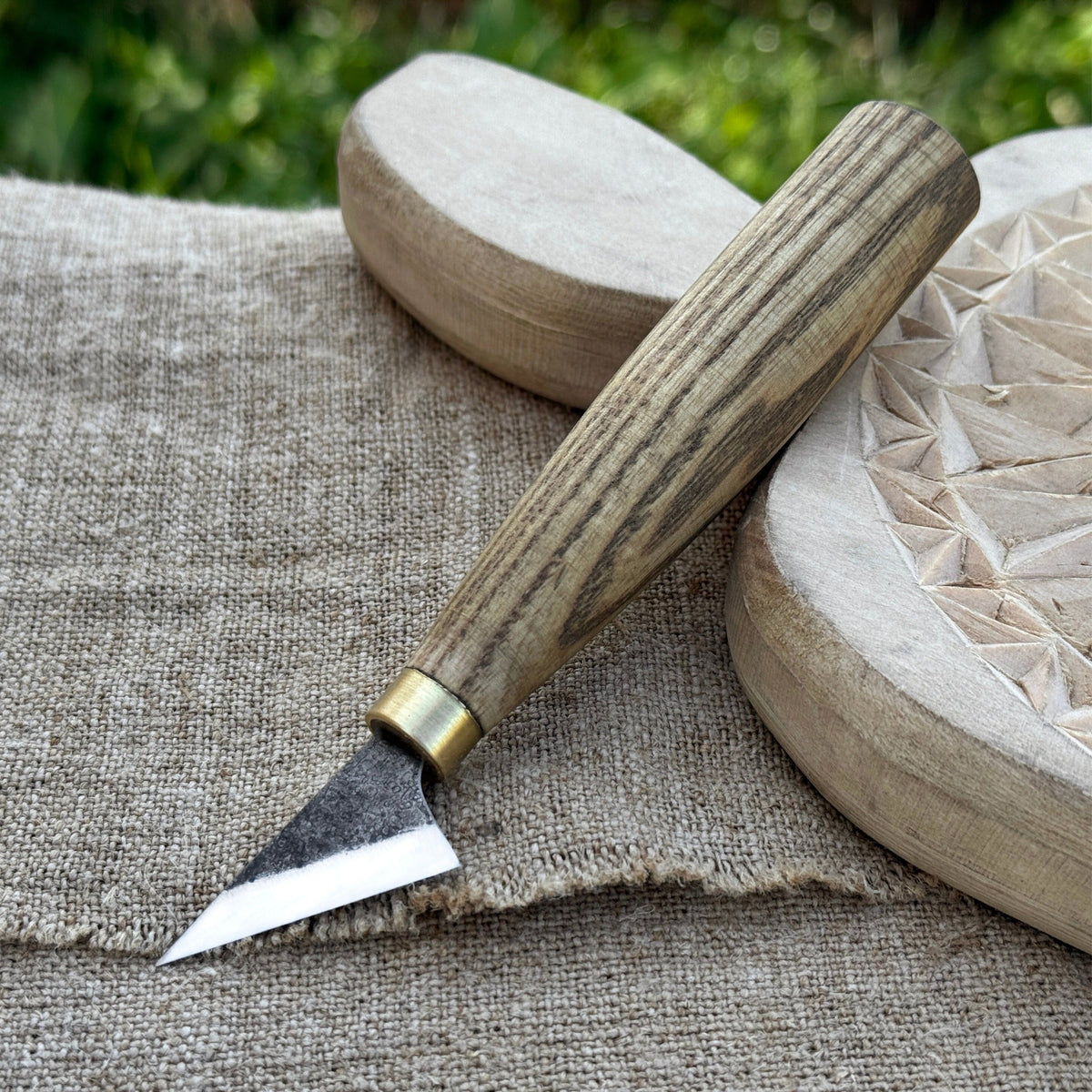Chip Carving Knife, 3.5 cm (1.4 inches) - Sharky Forged Steel Tools