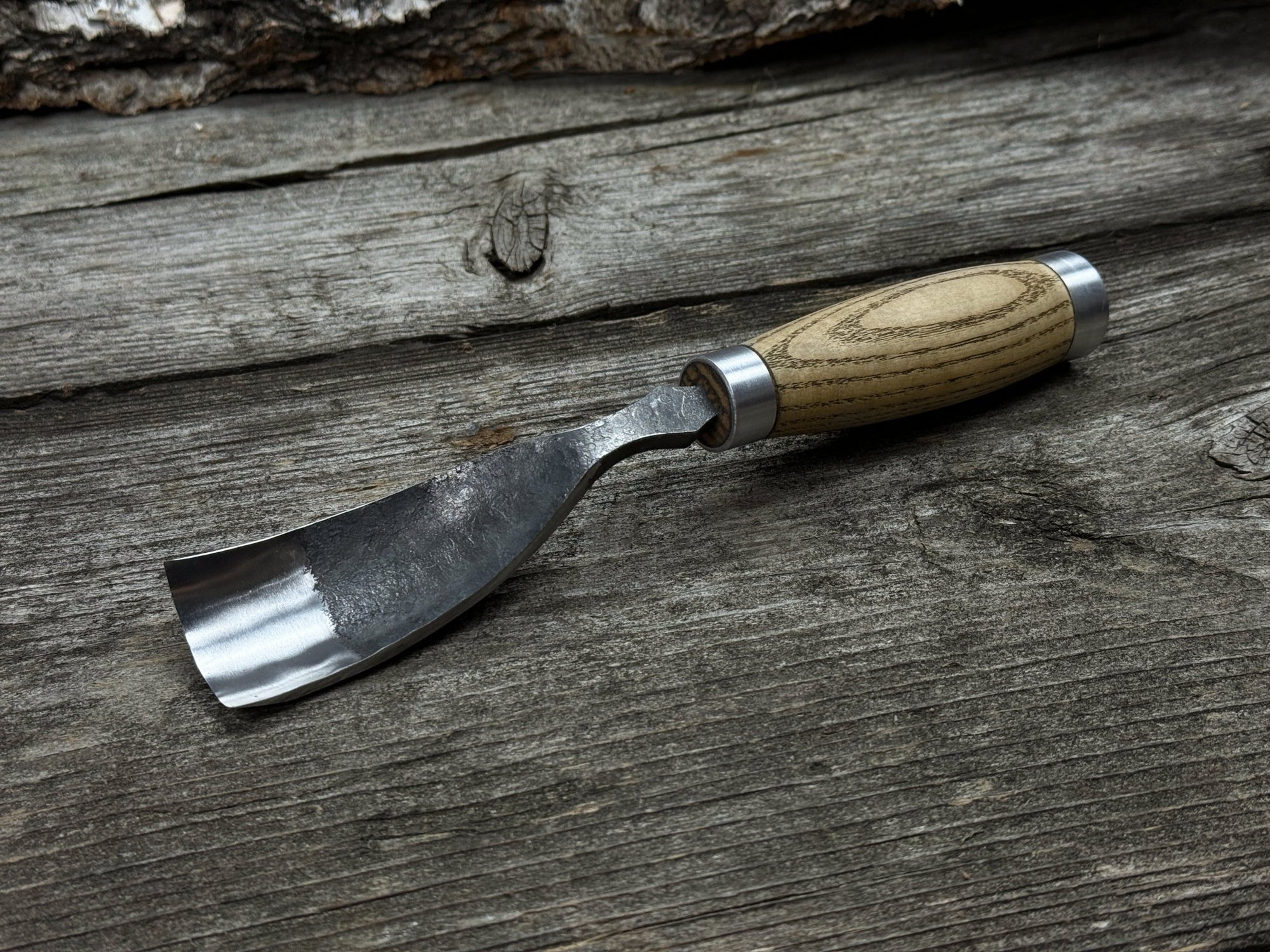 Curved Bowl Gouge, 10 - 45 mm (0.4 - 1.8 inches) - Sharky Forged Steel ...