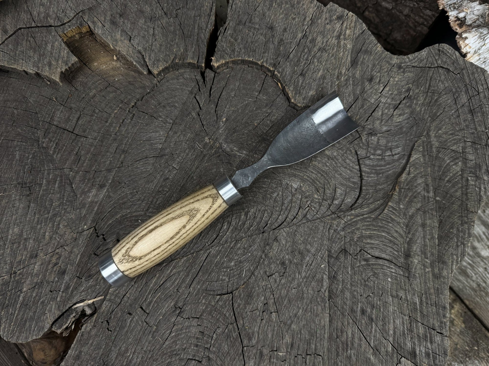 Curved Bowl Gouge, 10 - 45 mm (0.4 - 1.8 inches) - Sharky Forged Steel ...