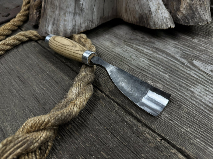 Curved Bowl Gouge, 10 - 45 mm (0.4 - 1.8 inches) - Sharky Forged Steel ...