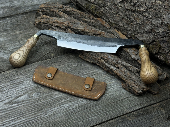 2-Handed Draw Knife – Sharky Forged Steel Tools