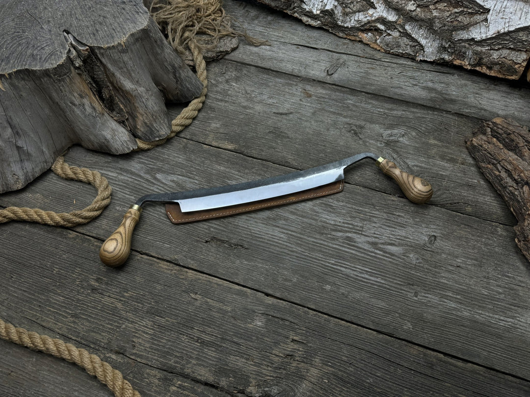 2-Handed Draw Knife – Sharky Forged Steel Tools