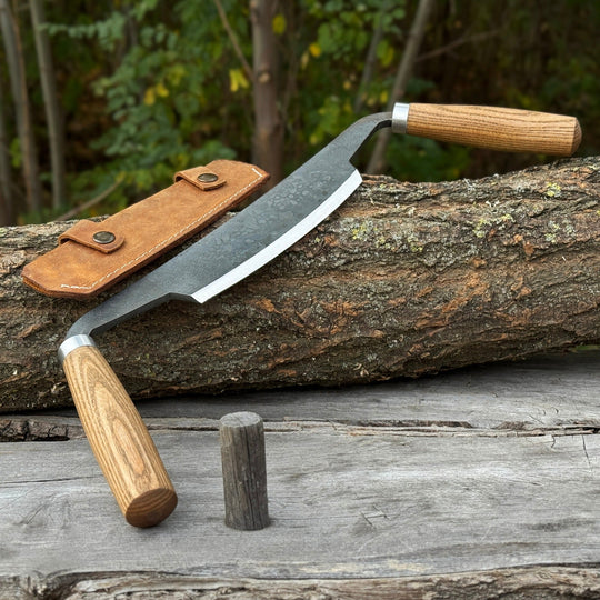 2-Handed Draw Knife – Sharky Forged Steel Tools