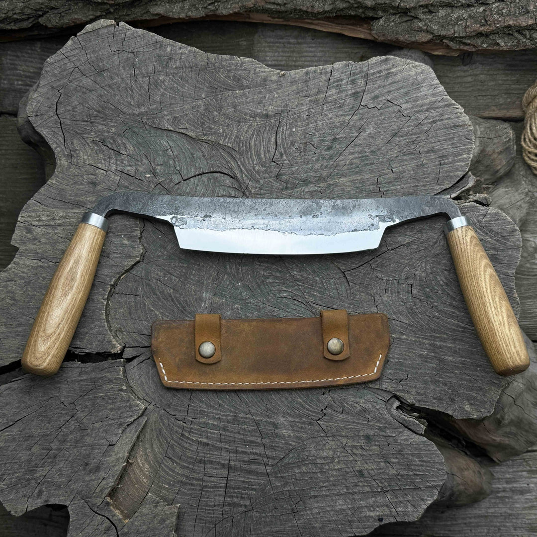 2-Handed Draw Knife – Sharky Forged Steel Tools