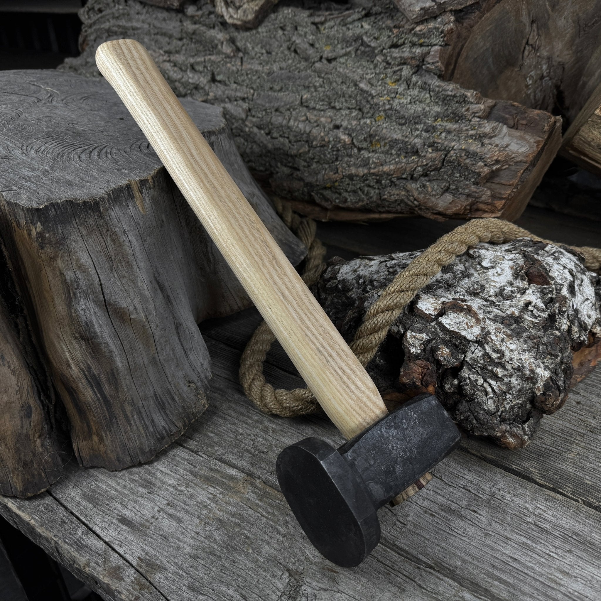 Hand-Forged Double Blacksmith's Hammer, 1.5 kg (3.3 lbs) - Sharky ...