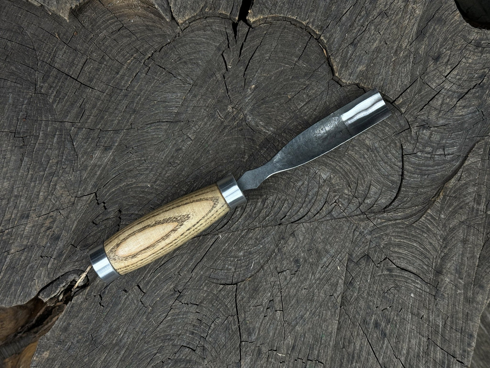 Long Bent (Curved) Gouge, 10 - 45 mm (0.4 - 1.8 inches) - Sharky Forged ...