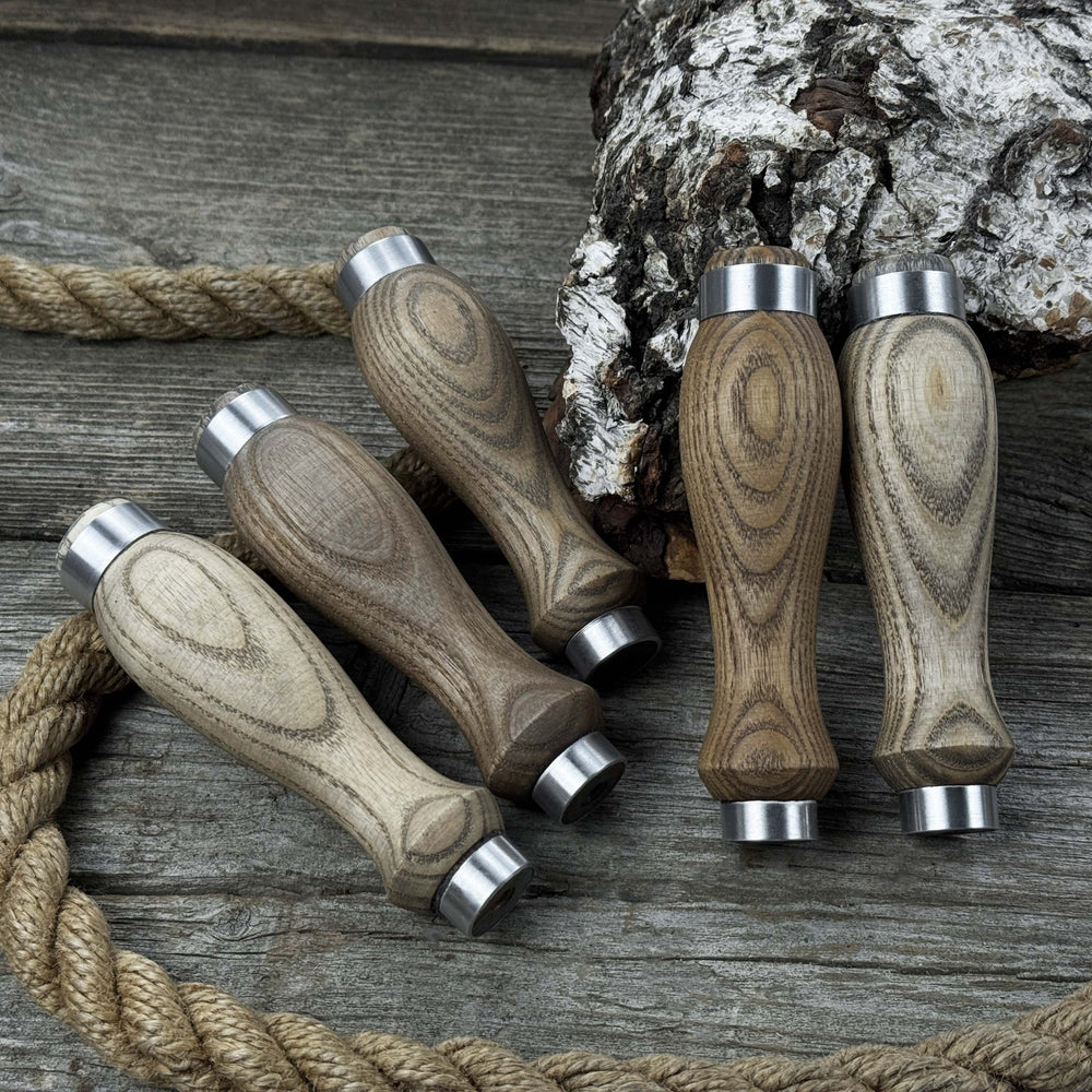 Set of 5 Ash Wood Replacement Handles - Sharky Forged Steel Tools