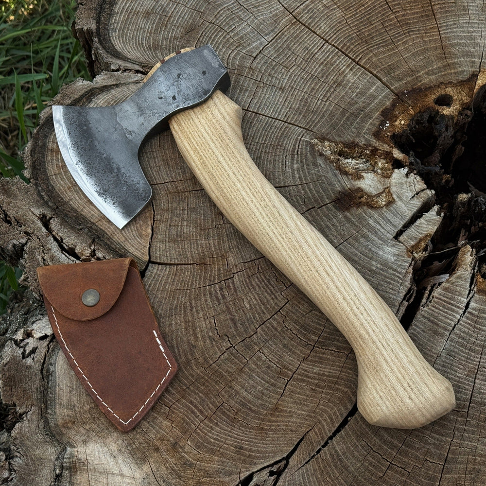 Small Carving Axe, 0.54 kg (1.19 lbs) - Sharky Forged Steel Tools