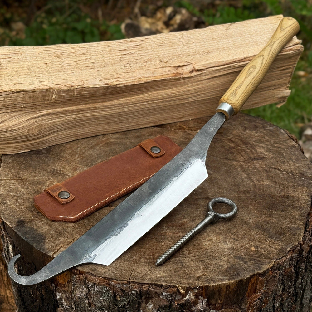 Small Stock Knife - Cloggers knife - Sharky Forged Steel Tools