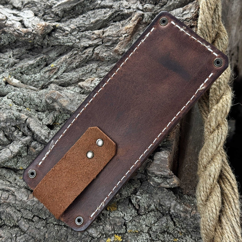 Universal Leather Sheath for Small Knives - Sharky Forged Steel Tools