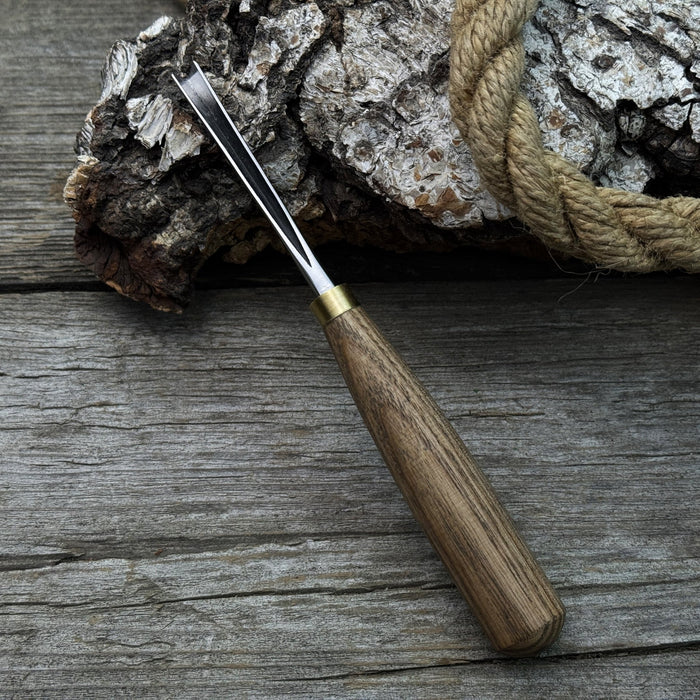 V-Parting Chisel 60 Degree, blade 6 mm (0.24 inches) - Sharky Forged ...