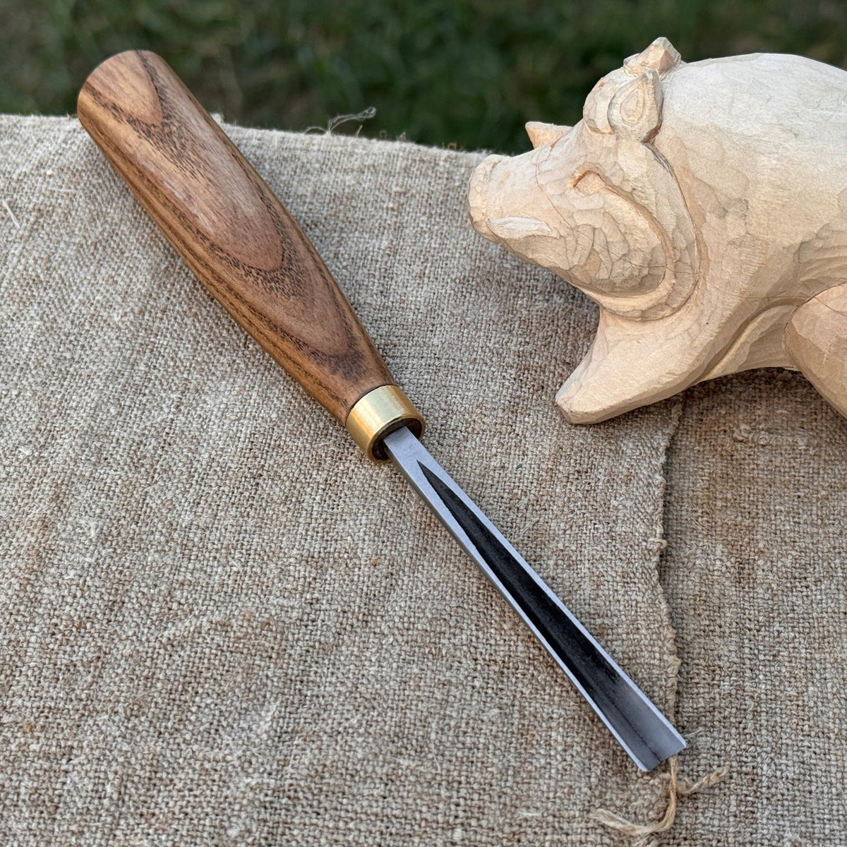 V-Parting Chisel 60 Degree, blade 6 mm (0.24 inches) - Sharky Forged ...
