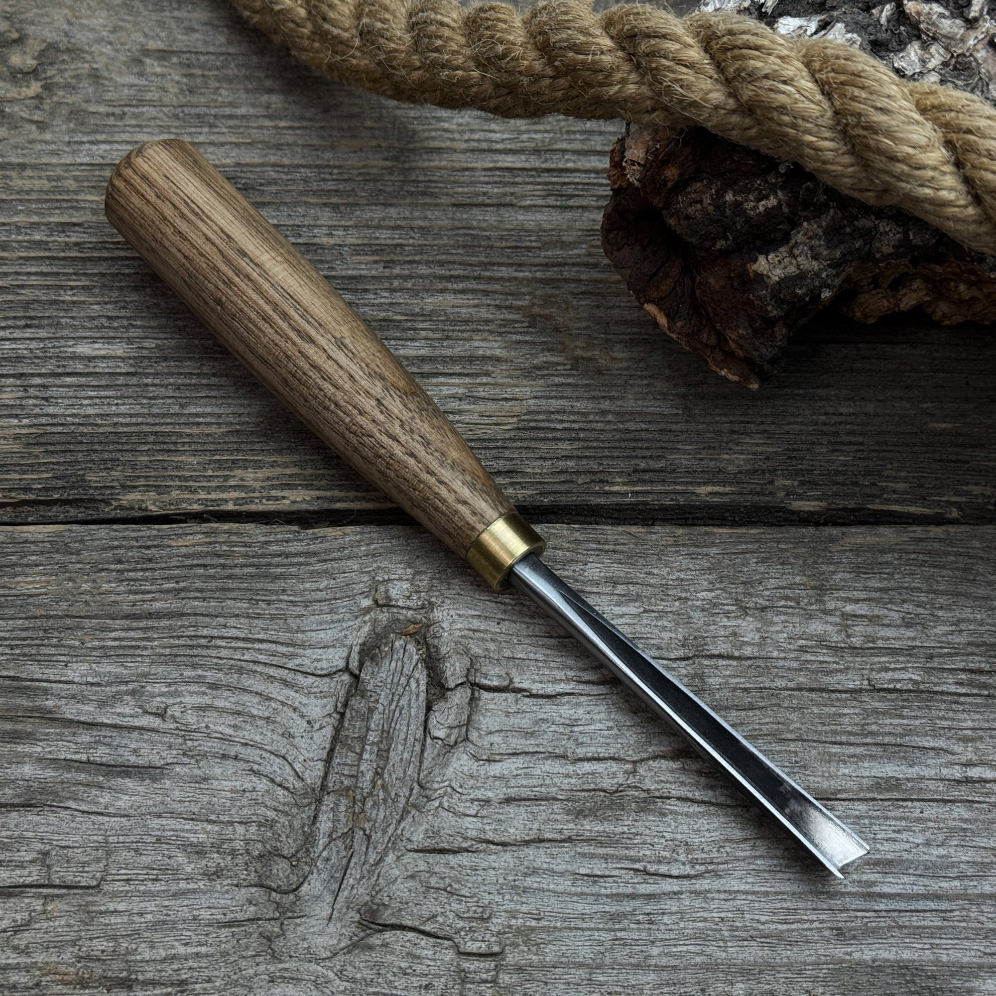 V-Parting Chisel 60 Degree, blade 6 mm (0.24 inches) - Sharky Forged ...