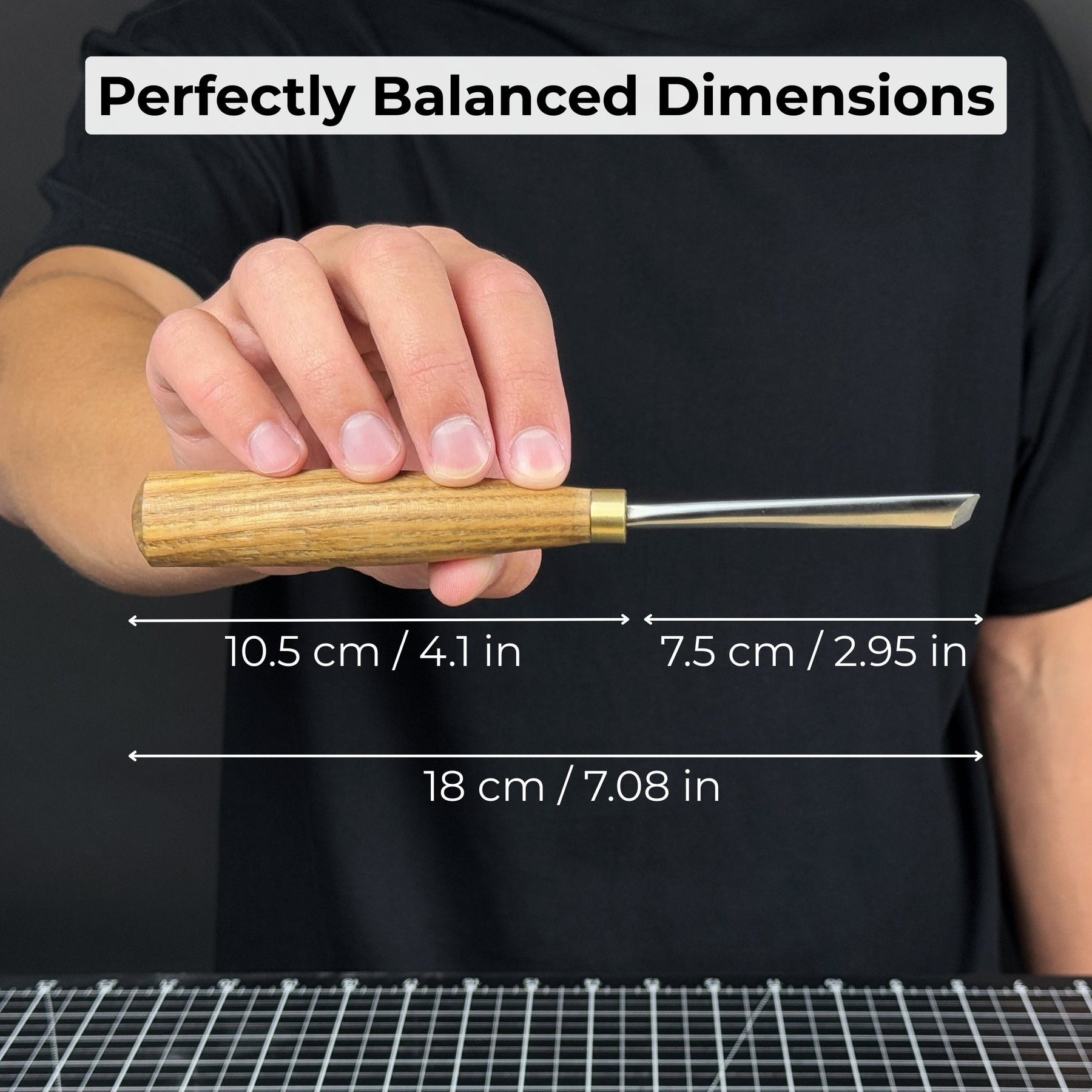 V-Parting Chisel 60 Degree, blade 6 mm (0.24 inches) - Sharky Forged ...