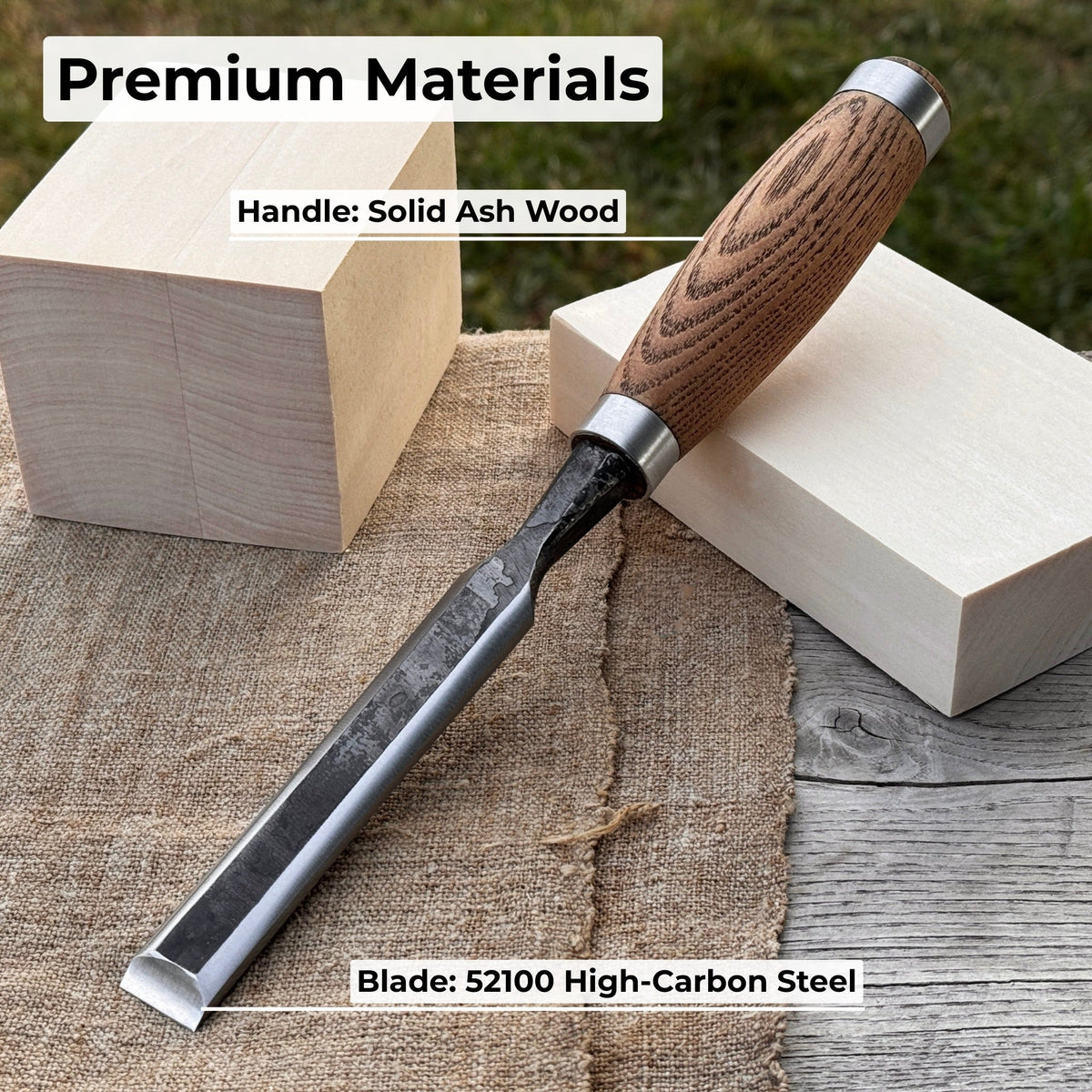 Wood Carving Chisel, 10 - 50 mm (0.39 - 1.97 inches) - Sharky Forged ...